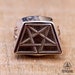 Satanic Trapezoid Sterling Silver Ring - Etsy