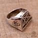 Satanic Trapezoid Sterling Silver Ring - Etsy
