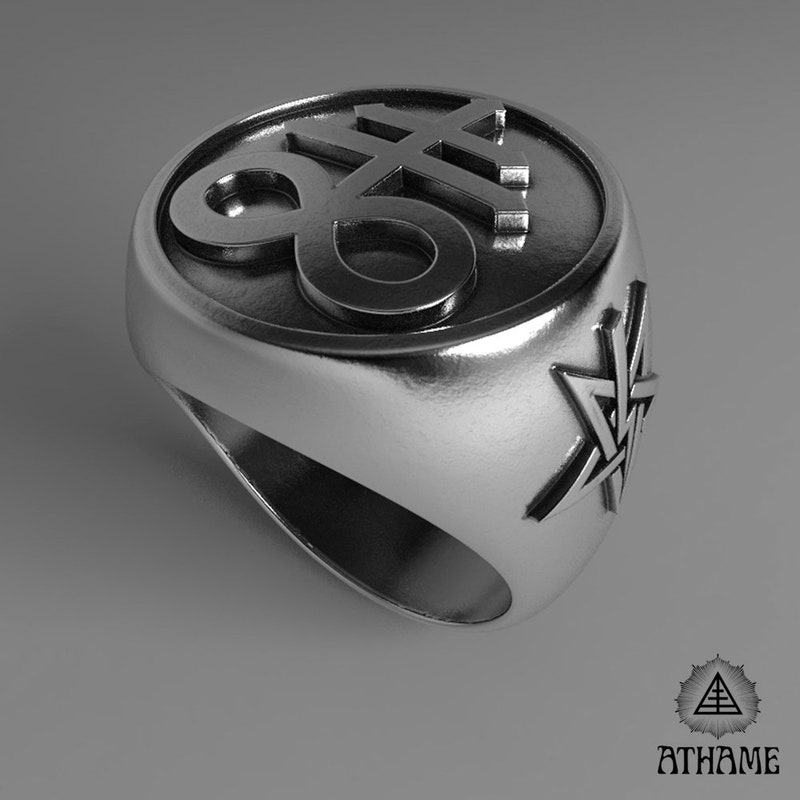Satanic Rings for Men - Etsy