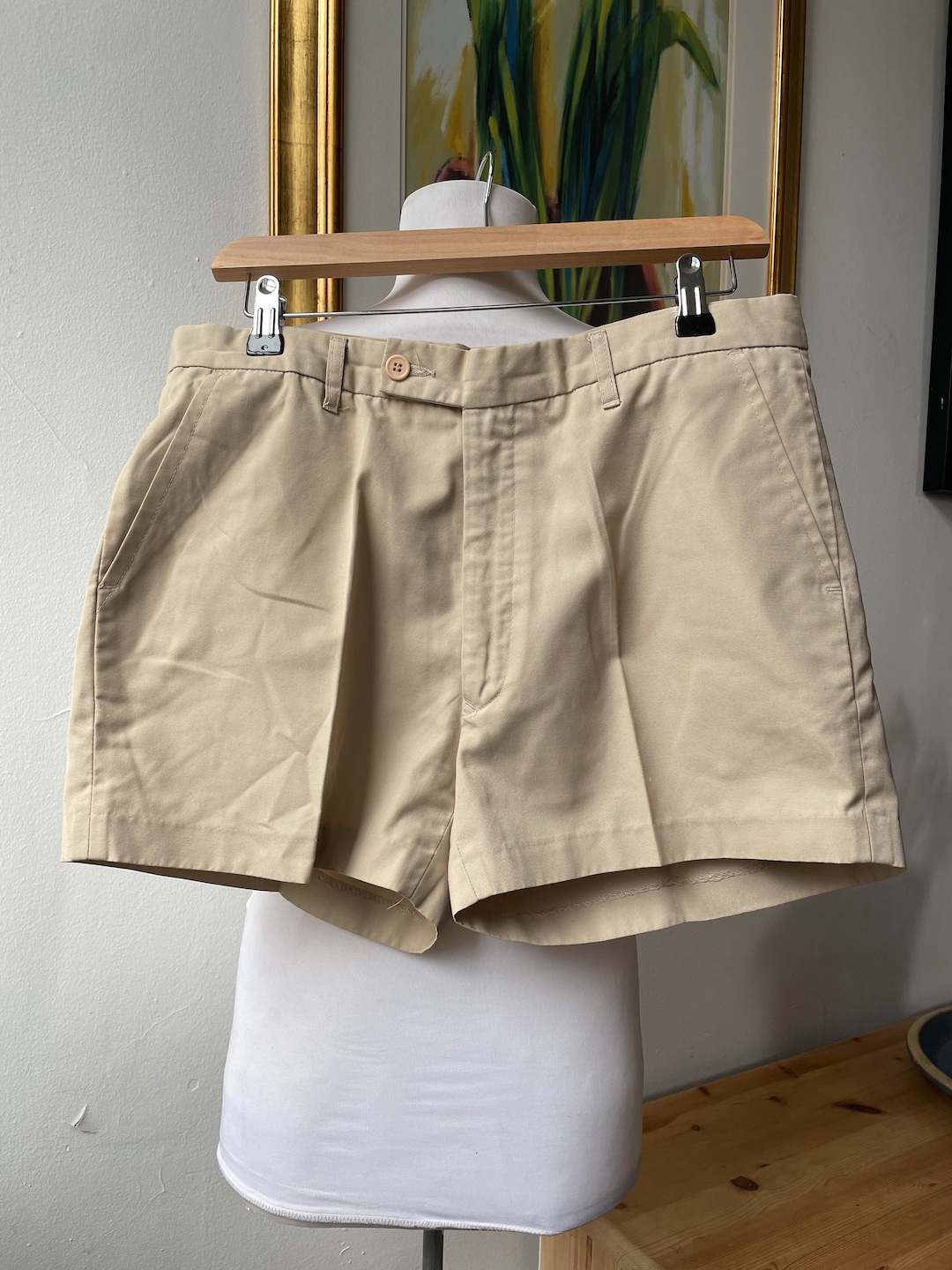Vintage Shorts, Beige Shorts, Hiking Shorts, Safari Shorts, Tailored ...