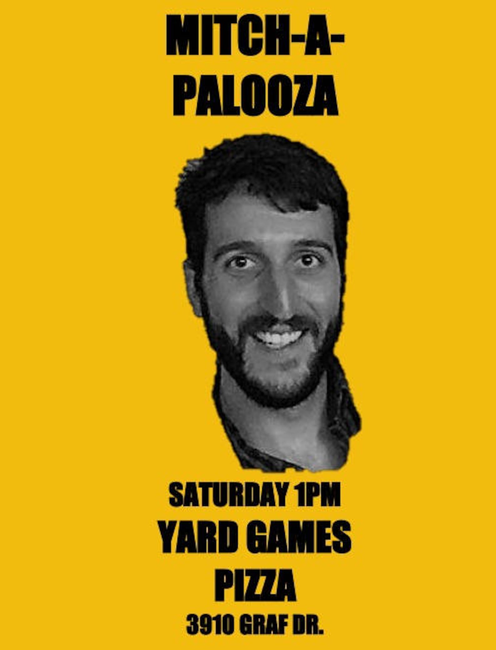 Mitch-a-palooza Customizable Flyer - Etsy