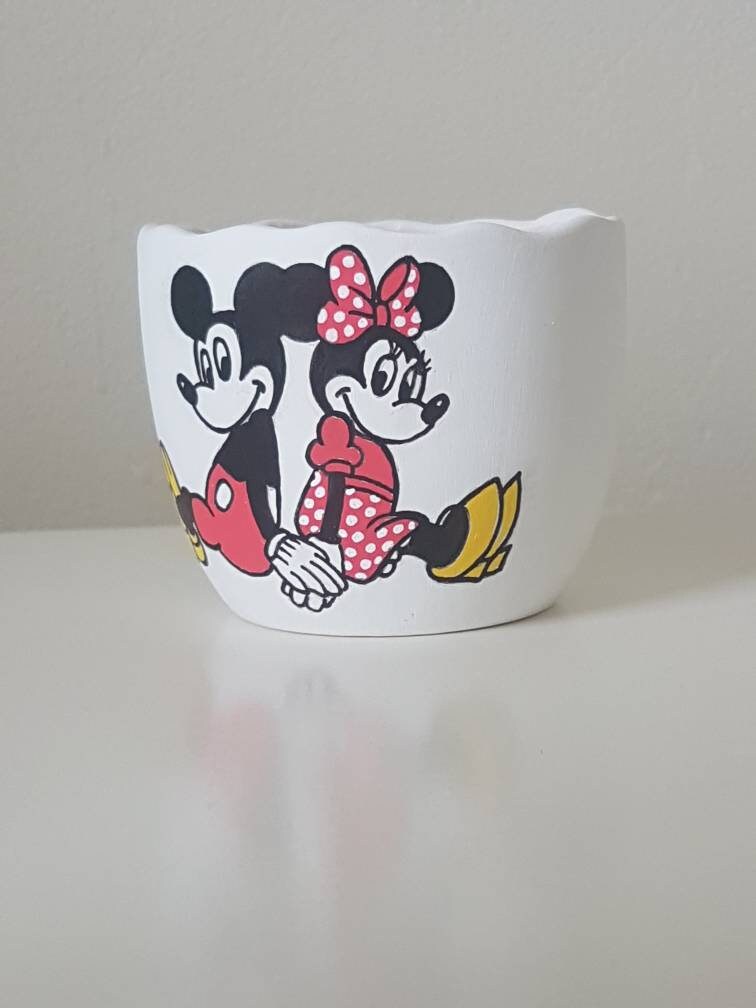 Mickey and Minnie Mouse Love Pot - Disney Planter - Christmas Gift ...