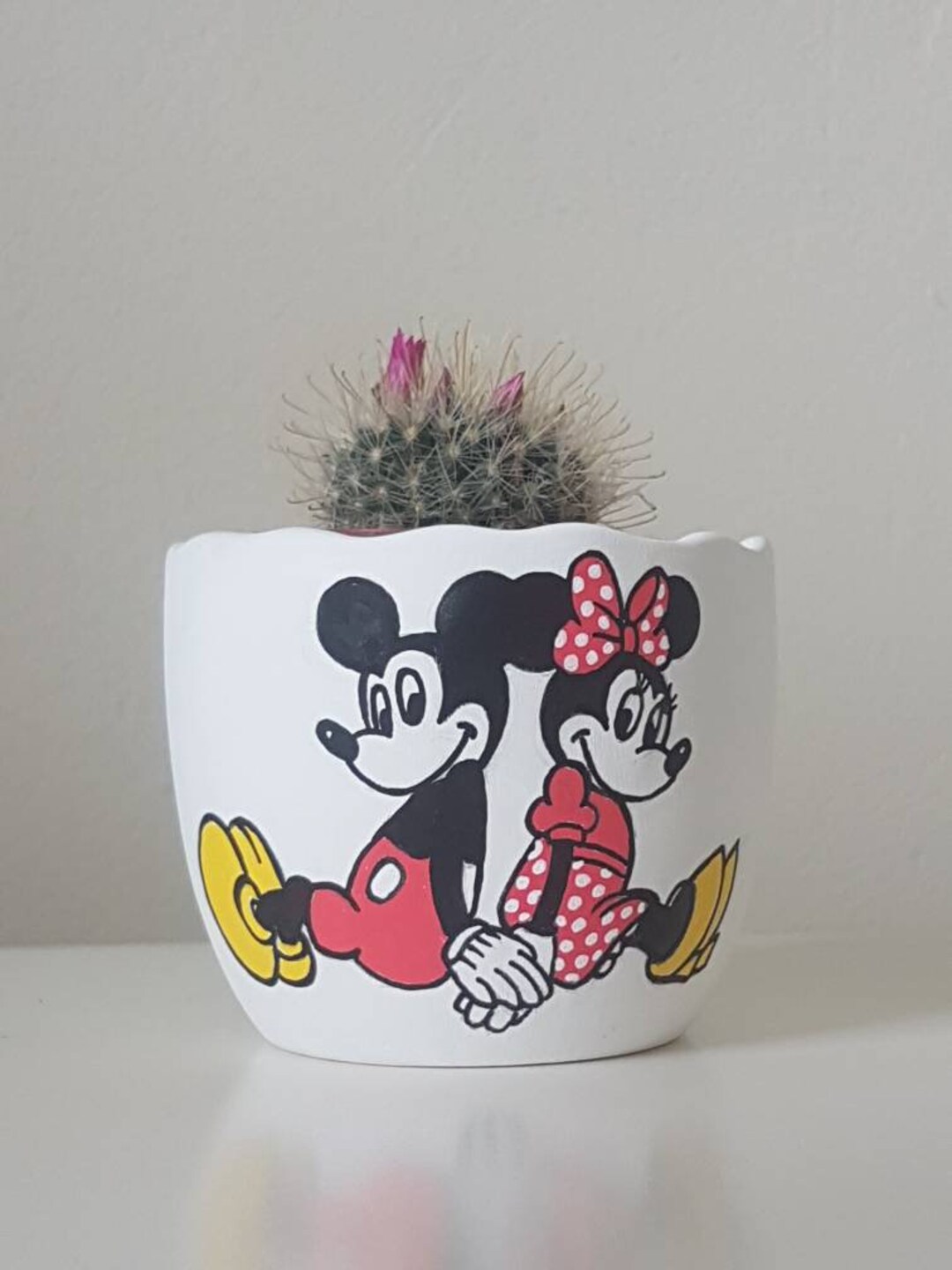 Mickey and Minnie Mouse Love Pot - Disney Planter - Christmas Gift ...
