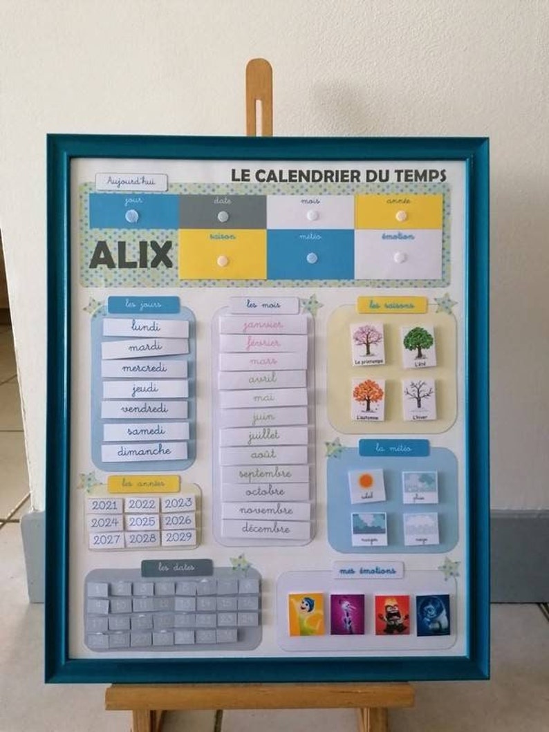 Calendario del tiempo y las emociones - Etsy España