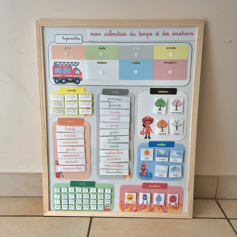 Calendario del tiempo y las emociones - Etsy México