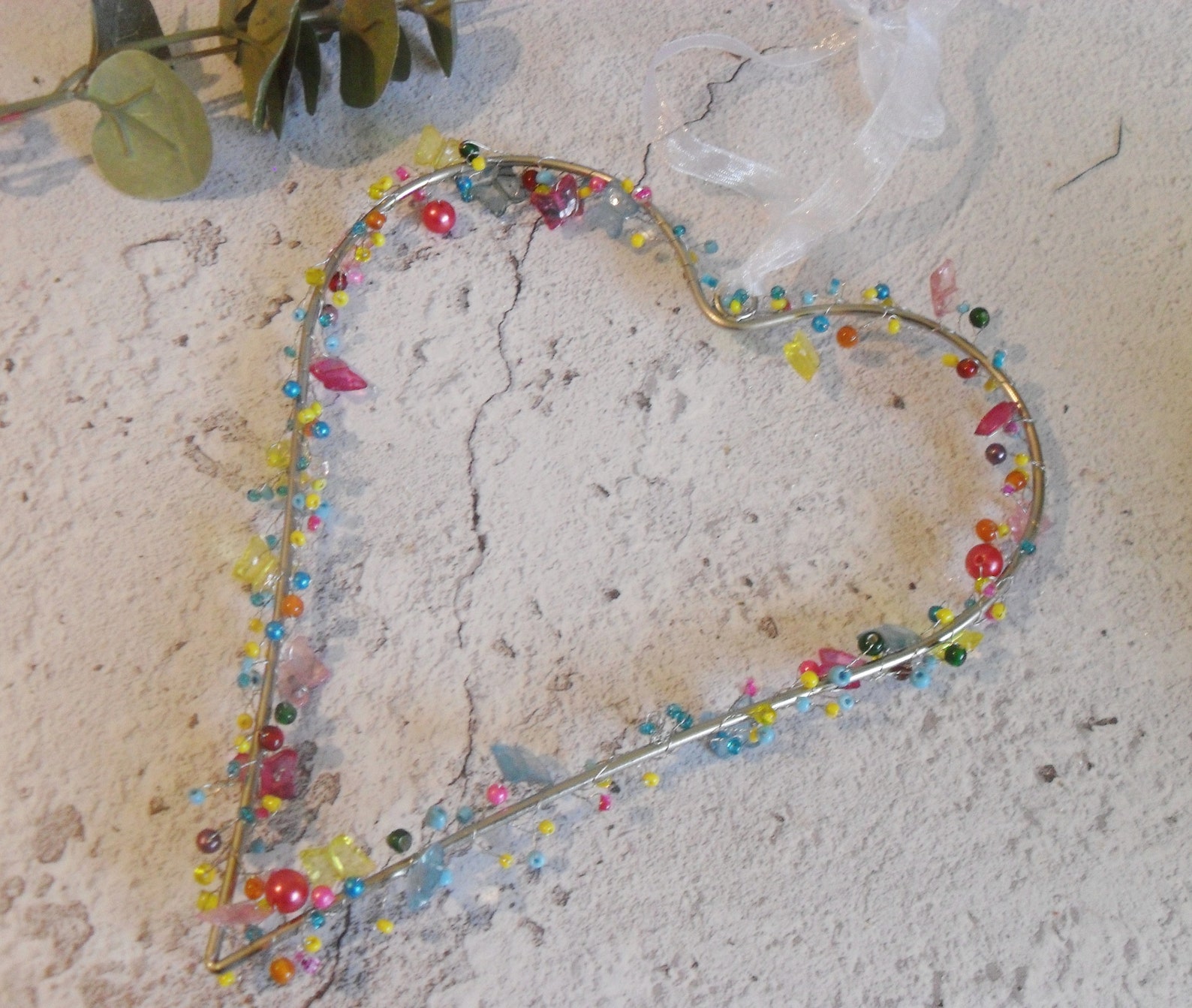 Beaded Heart Hanger Home Decoration Bedroom Hanger Unique - Etsy