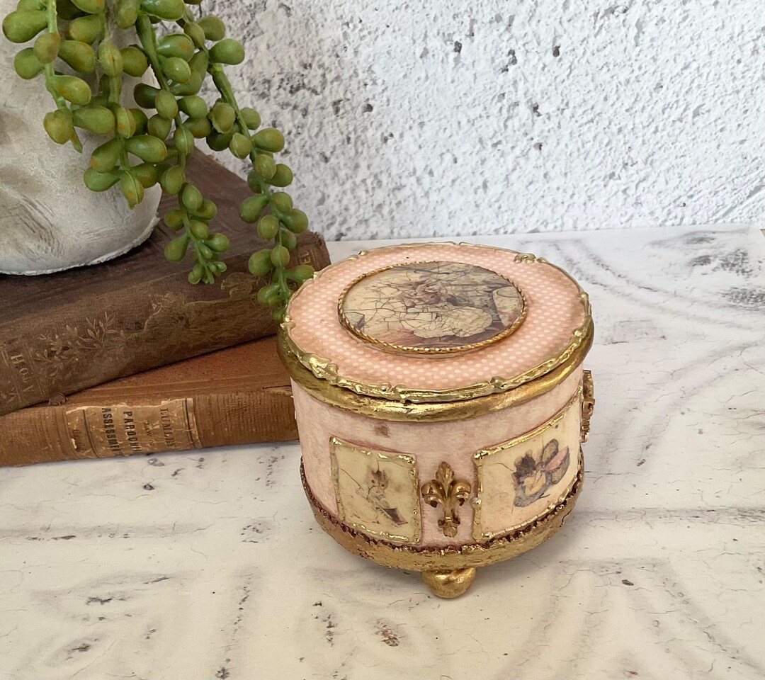 Handmade Beatrix Potter Miniature Box, Vintage Style Decoupaged Trinket ...