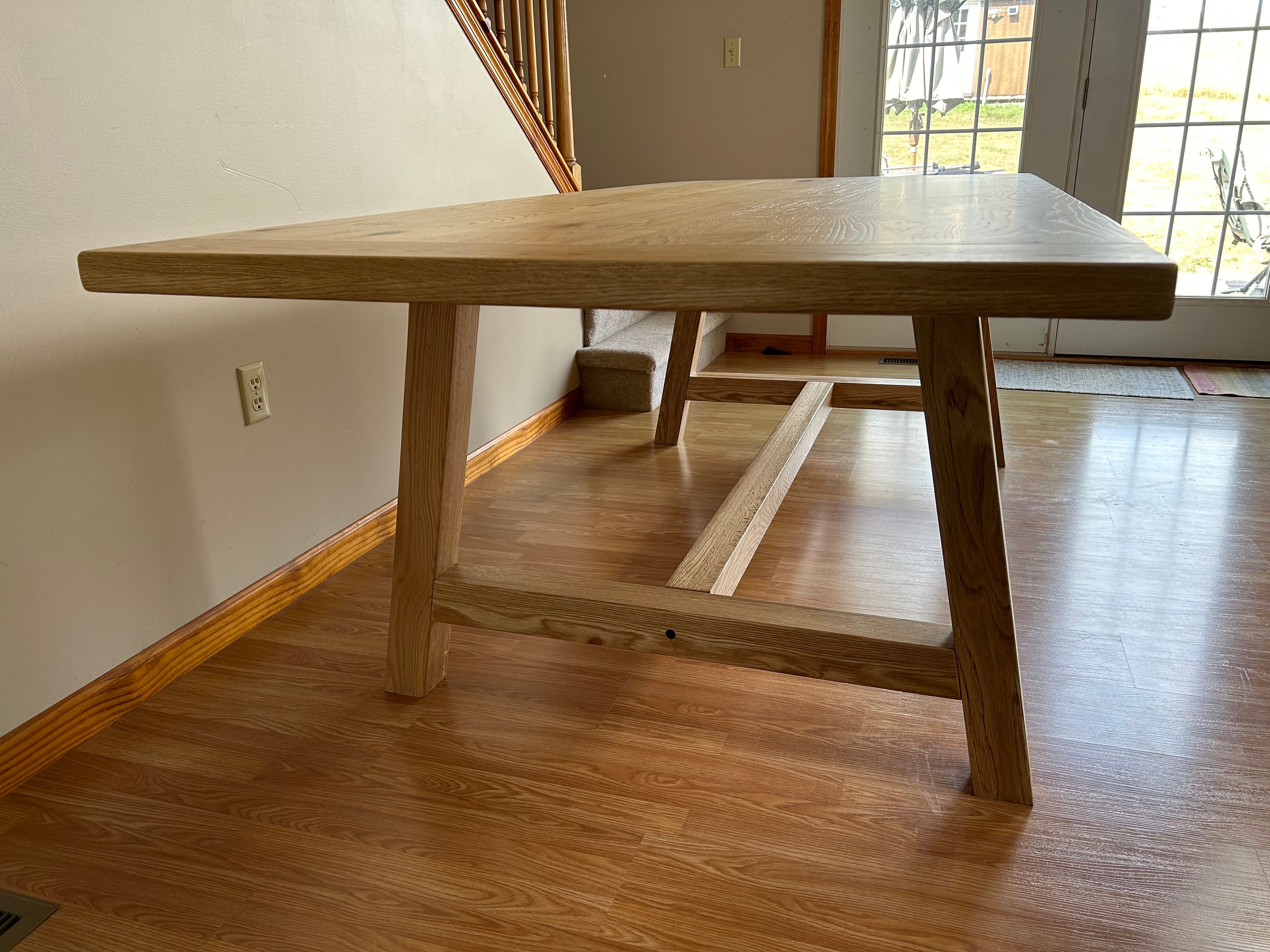 Handmade Red Oak Dining Room Table - Etsy