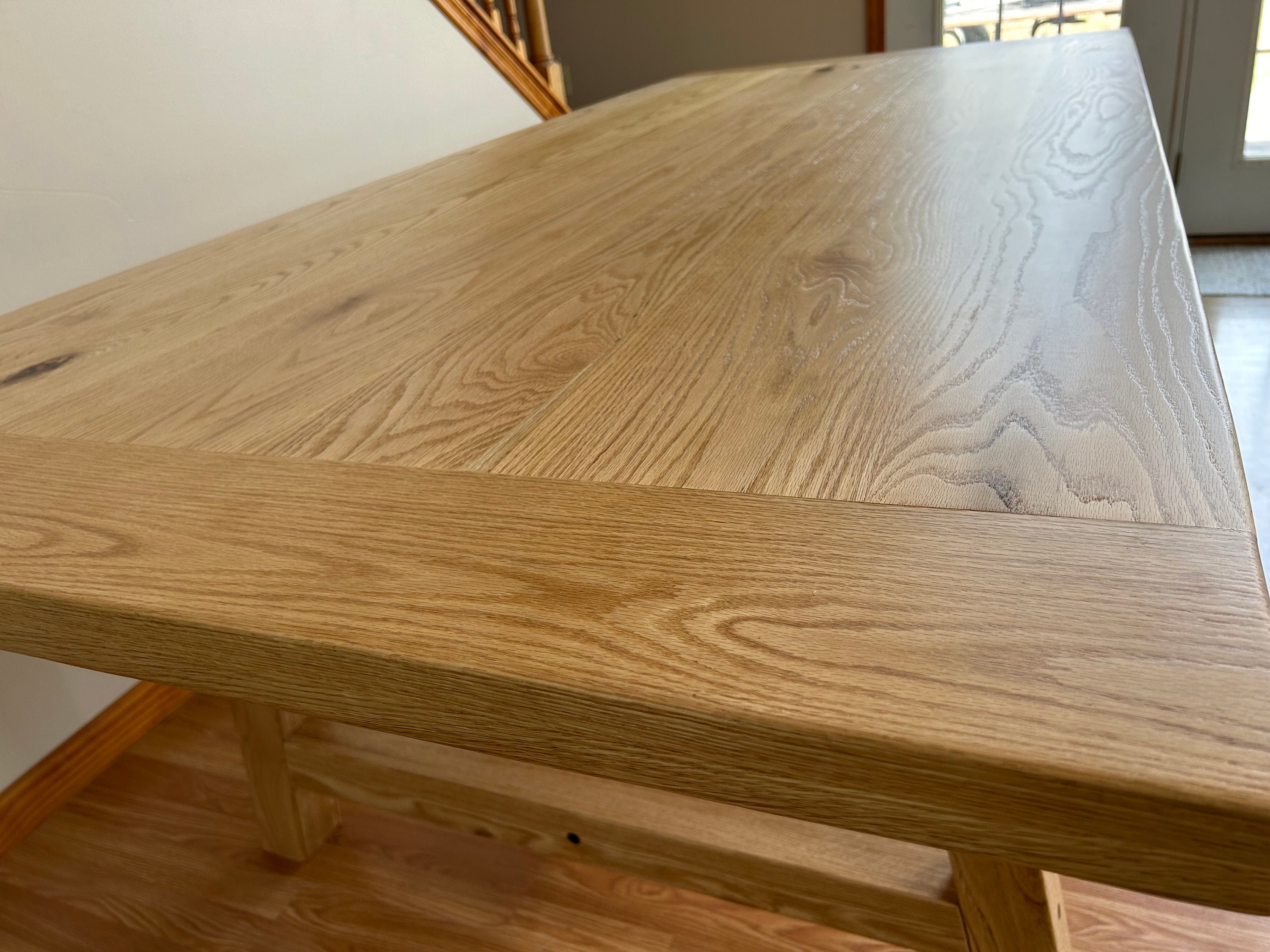 Handmade Red Oak Dining Room Table - Etsy
