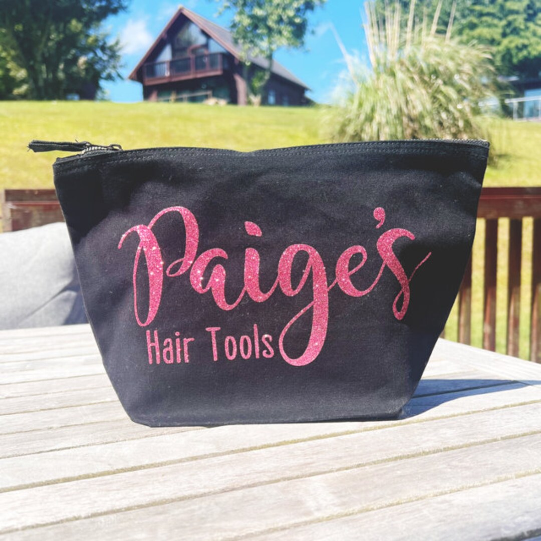 Hair Tools Personalised Pouch, Hairdressers Pouch, Hair Products Pouch ...
