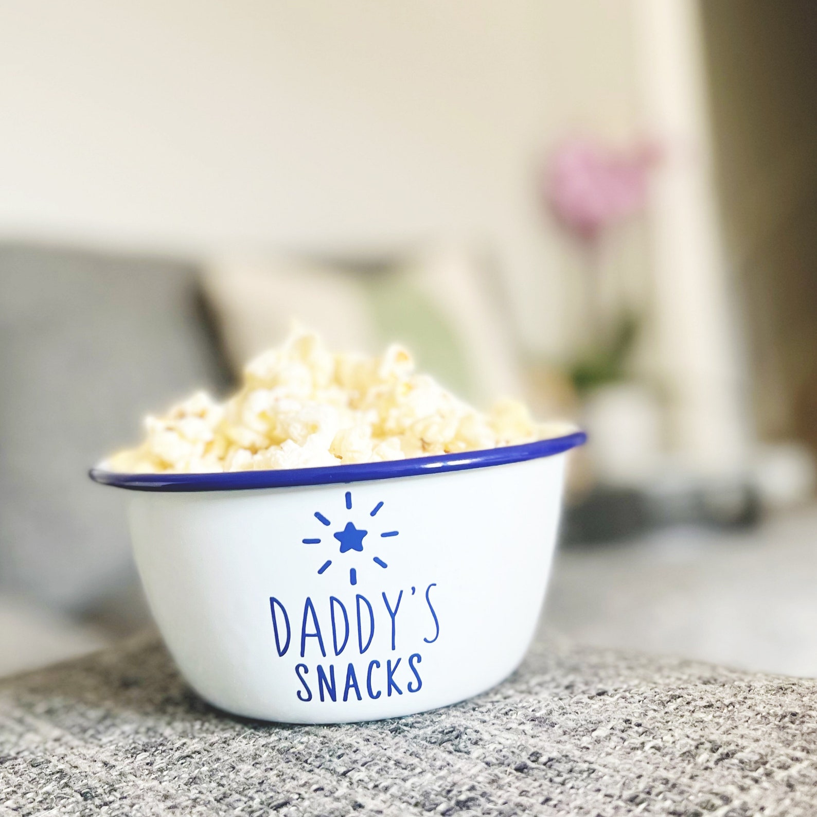 Snack Bowl Personalised Enamel Bowl Enamel Snack Bowl - Etsy UK