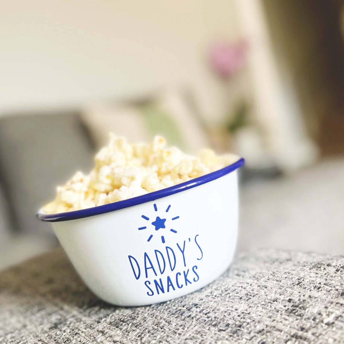 Snack Bowl Personalised Enamel Bowl Enamel Snack Bowl - Etsy UK