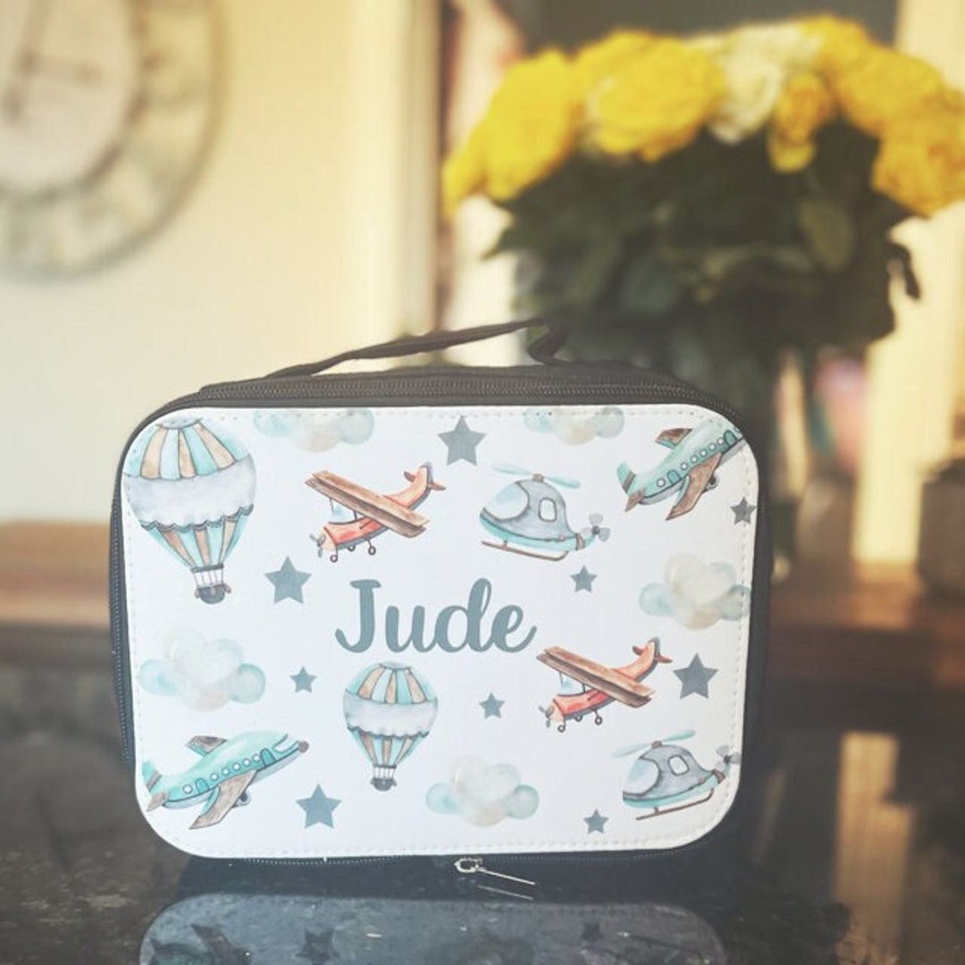 Airplane Personalised Lunch Bag, Kids Lunch Bag, Airplane Lunch Bag ...