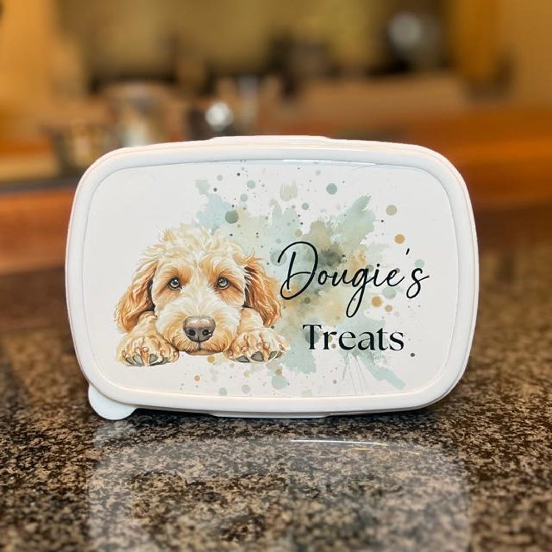 Dog Personalised Snack Box, Custom Snack Box, Personalised Bag, Pet ...