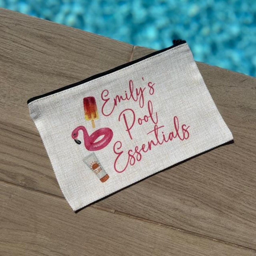 Pool Essentials Custom Pouch, Pool Pouch, Holiday Pouch, Pool ...