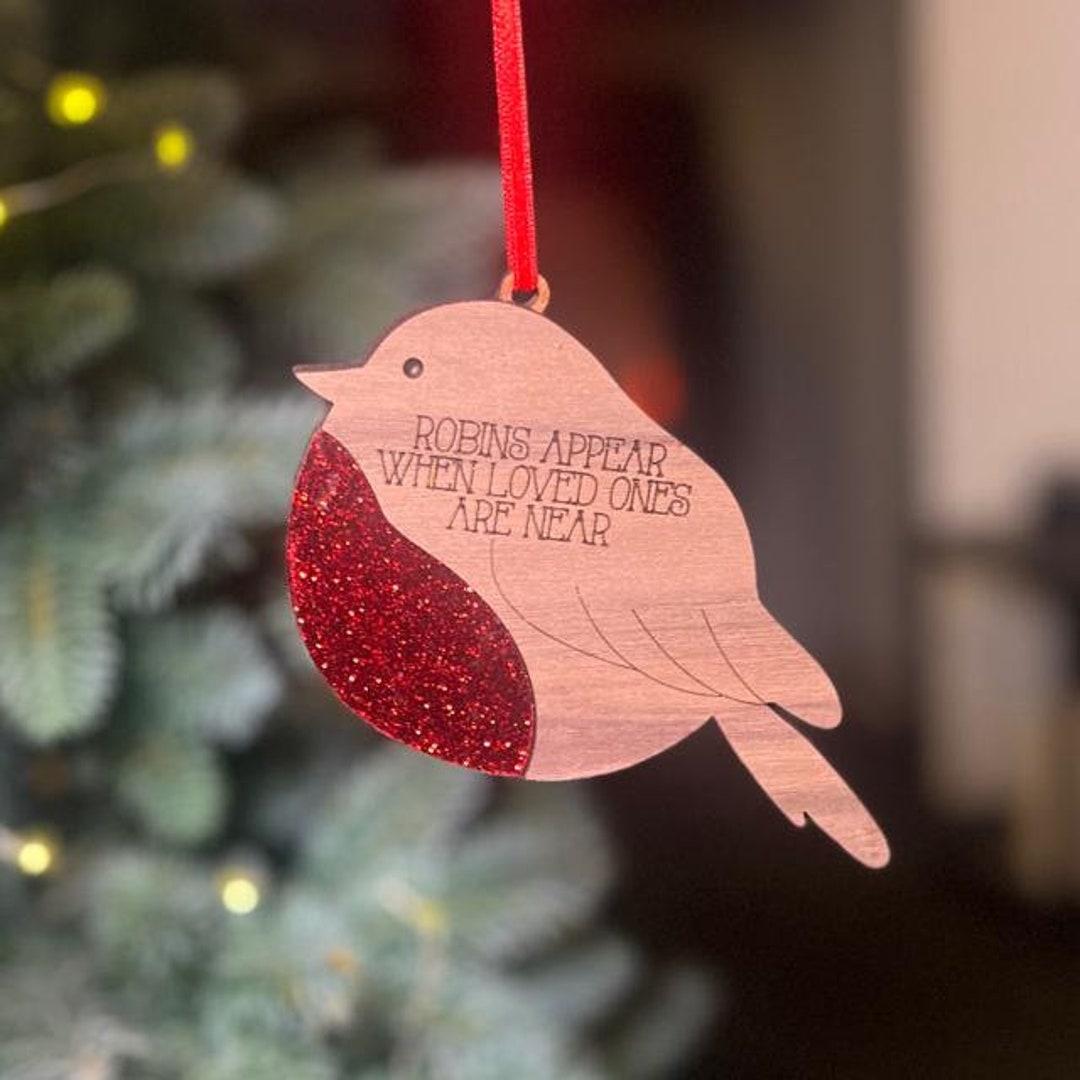 Personalised Christmas Robin, Robins Appear When Loved Ones Are Near ...