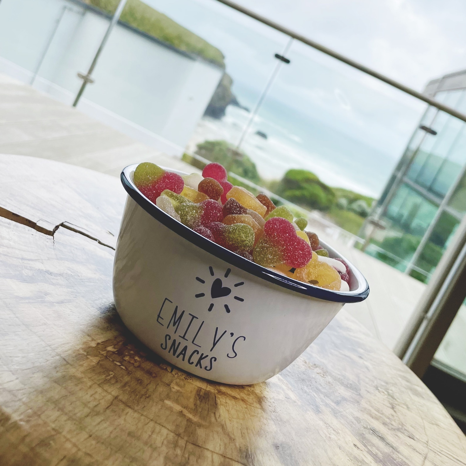 Snack Bowl Personalised Enamel Bowl Enamel Snack Bowl - Etsy UK