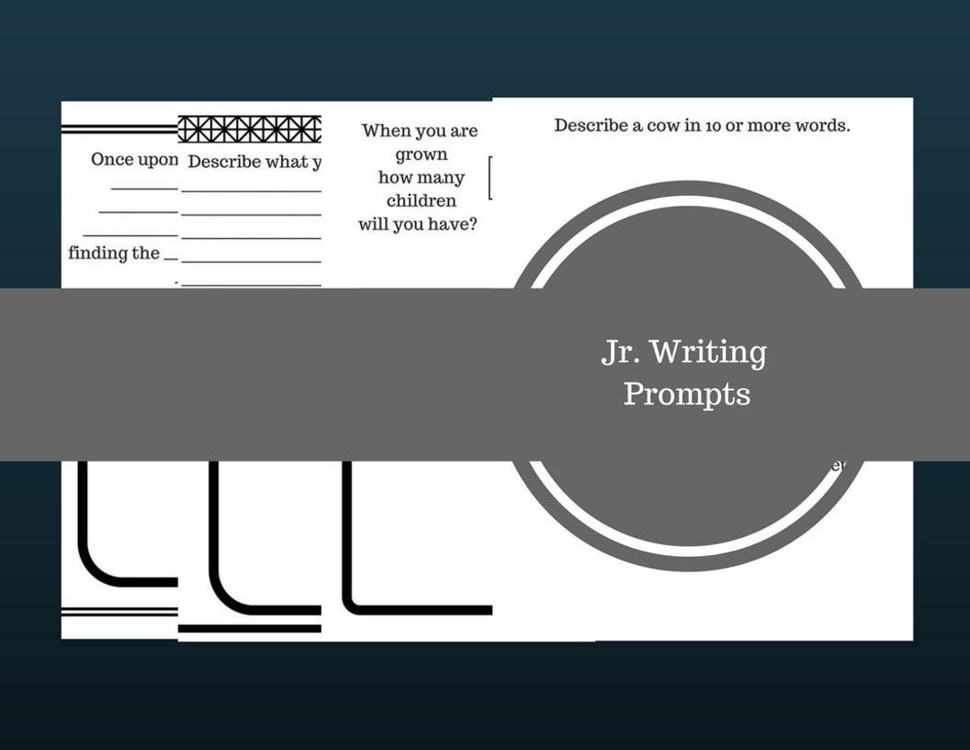 Jr. Writing Prompts - Etsy