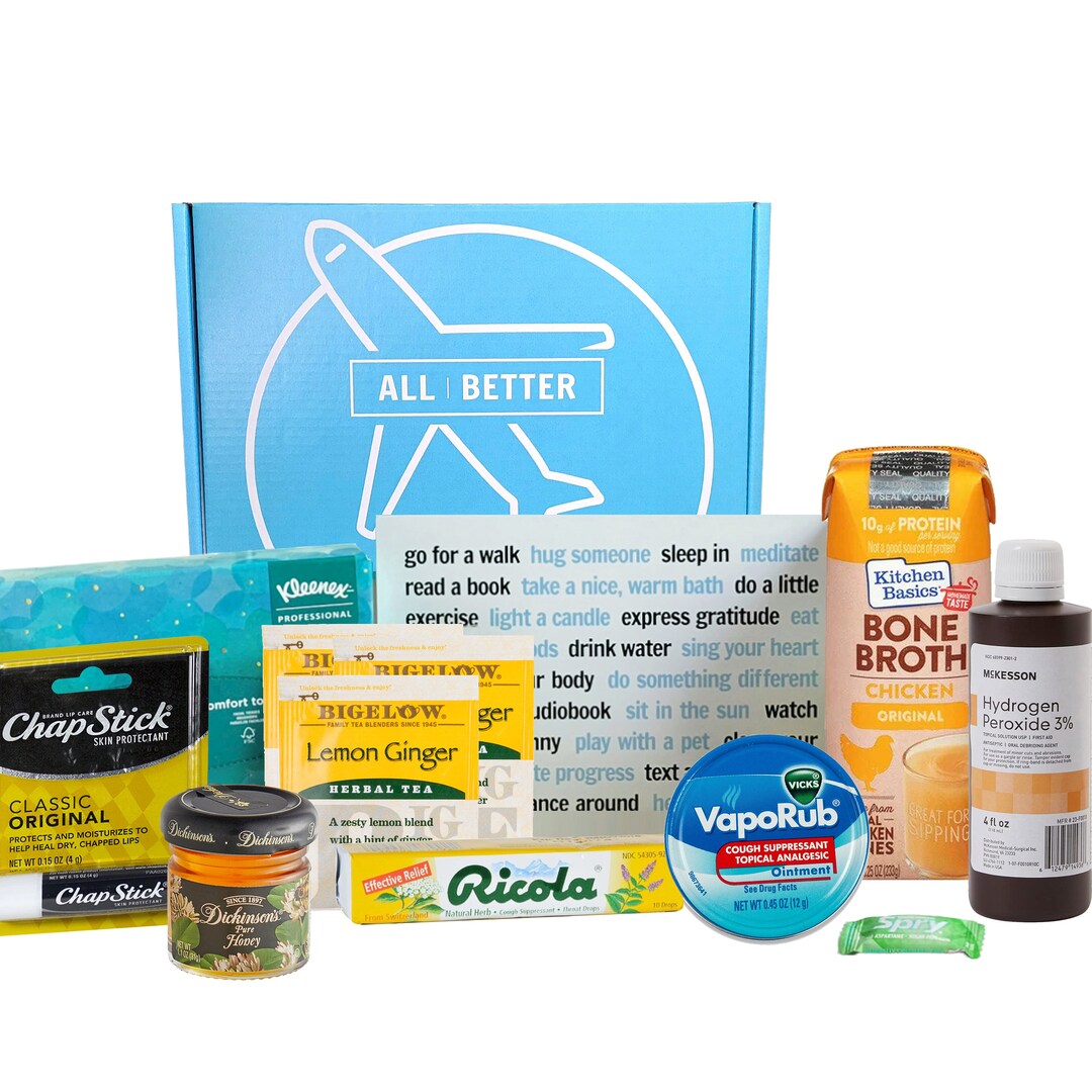 Cough & Cold Care Package for Sore Throat, Tonsilitis, Mono [ All ...