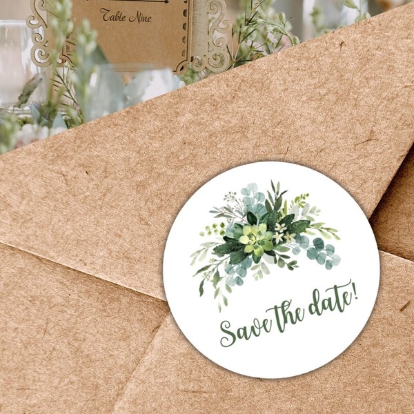 Circle Save the Date - Etsy