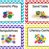 Center Signs | Boho Rainbow Center Signs, Printable Center Posters ...