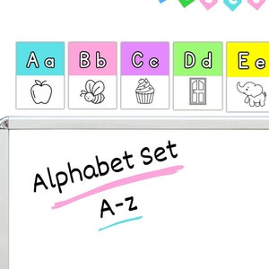 Bright Alphabet Cards | Classroom Alphabet | Classroom Decorations ...