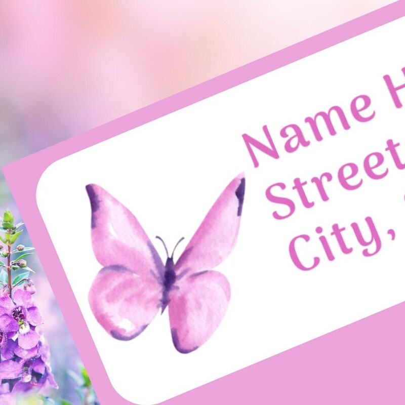 Butterfly Label - Etsy