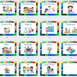 Building Blocks Classroom Signs | Printable & Resizable Classroom ...