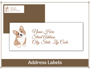 Address Labels Dog - Etsy