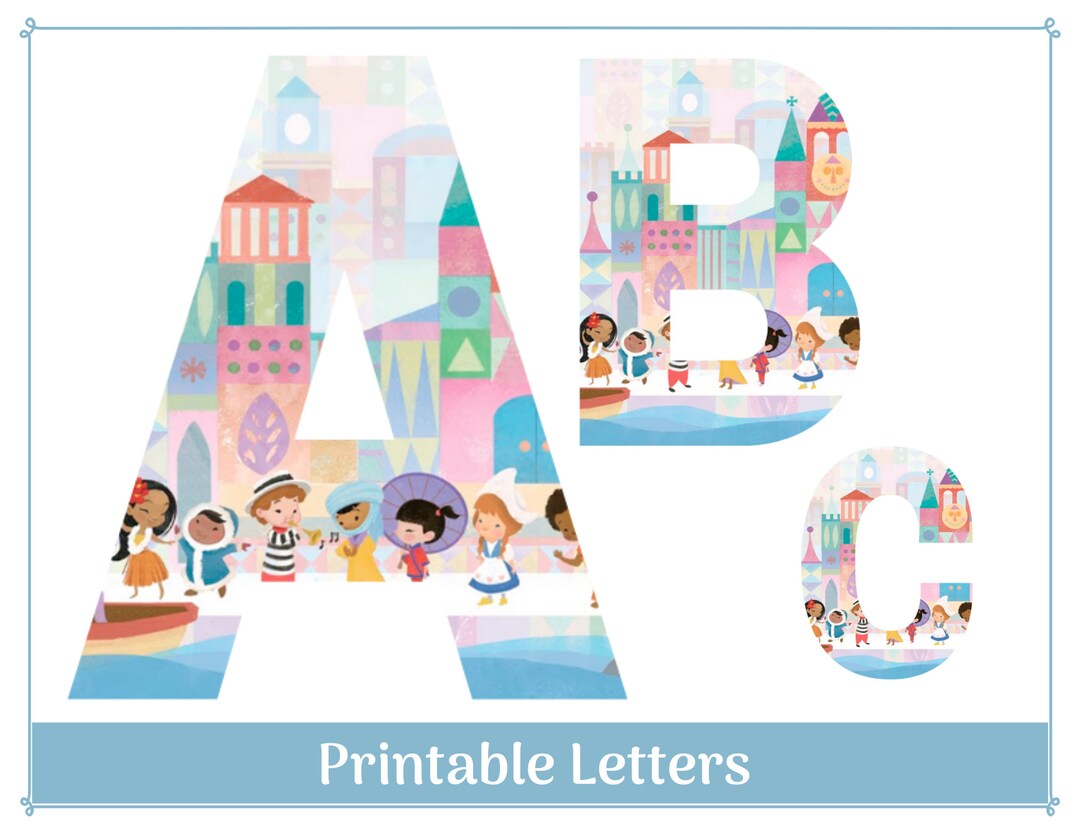 Multicultural Alphabet Letters: Printable A-Z, 0-9 (digital Download ...