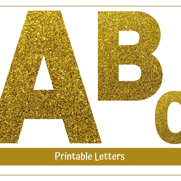 Sparkly Letters - Etsy UK