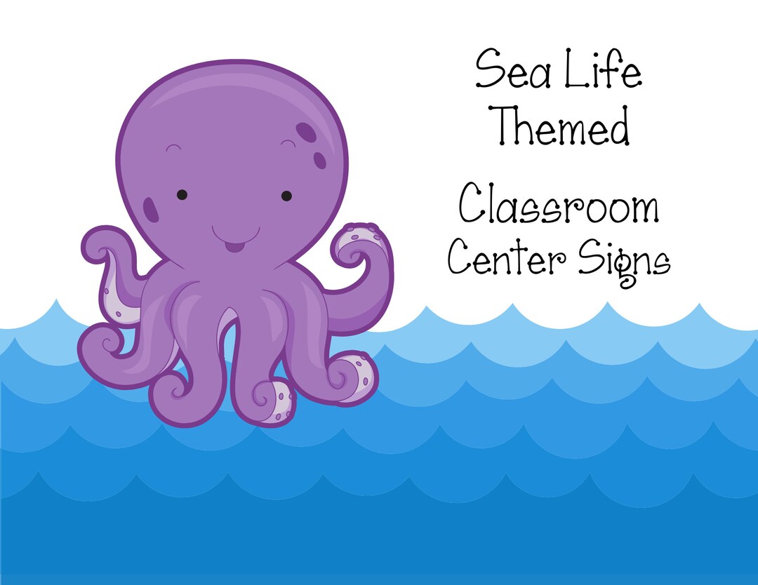 Sea Life Themed Classroom Center Signs | Instant Digital Download ...