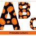 Pumpkin Alphabet Clip Art Letters Uppercase Letters Fall Halloween ...