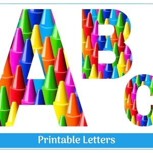 Alphabet Letters A-Z, Numbers 0-9 | Banner, Bulletin Board, Scrapbook ...