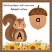 Squirrel & Acorn Alphabet Cards: Printable Classroom Letters (digital ...