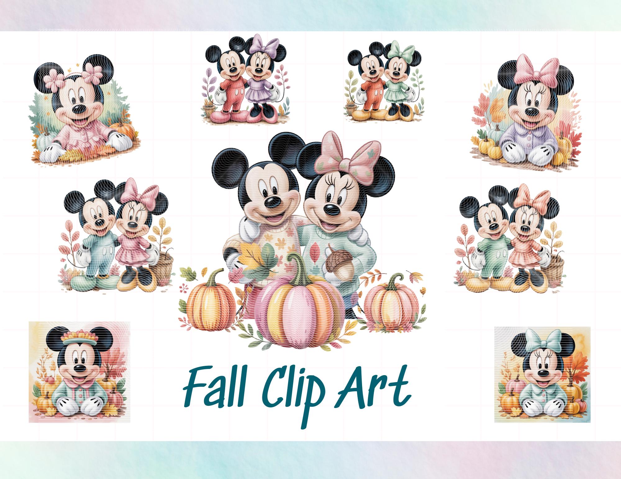 Fall Mouse Clip Art Bundle: Pastel Pumpkins & Coffee PNG (digital ...