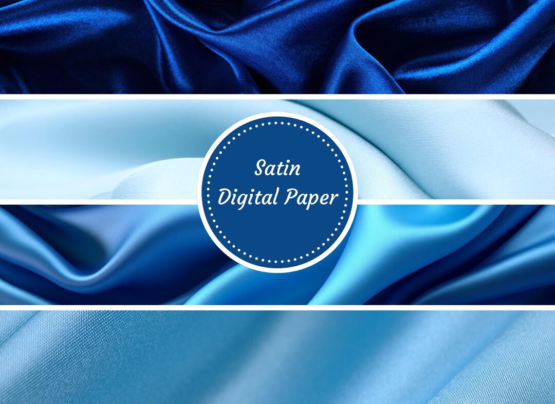 Blue Satin Texture Digital Paper | Scrapbook Paper (PNG File) - Etsy