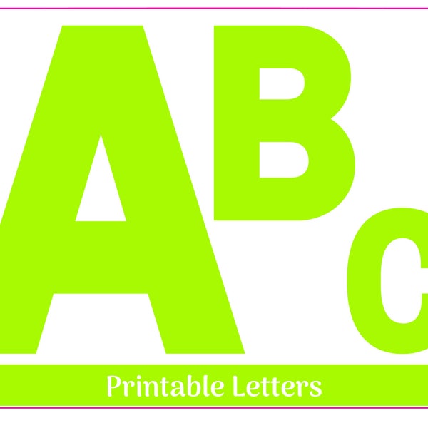 Lime Green Numbers - Etsy