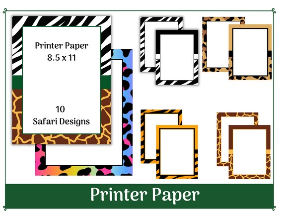 Tell The Bees Paper 60 Sheets Safari Jungle Stationery Letterhead Paper ...