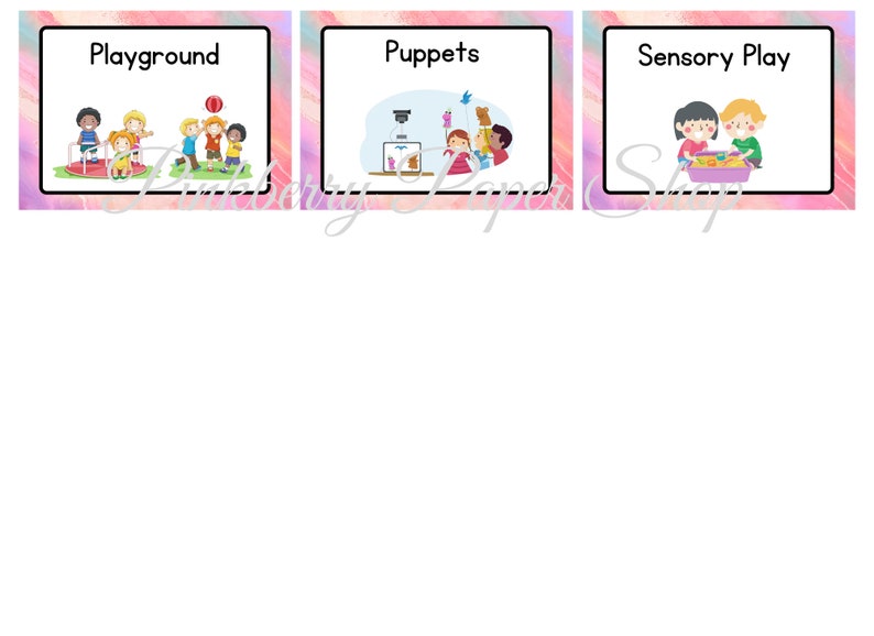 Watercolor Classroom Center Signs Preschool Centers - Etsy