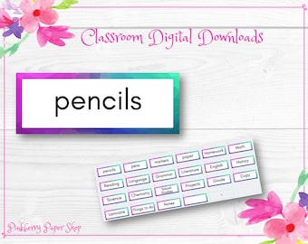 Printable Rainbow Calendar Numbers | Classroom Labels & Supplies | 2" X ...