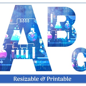Science Chemistry Alphabet Letters Science Bulletin Board - Etsy