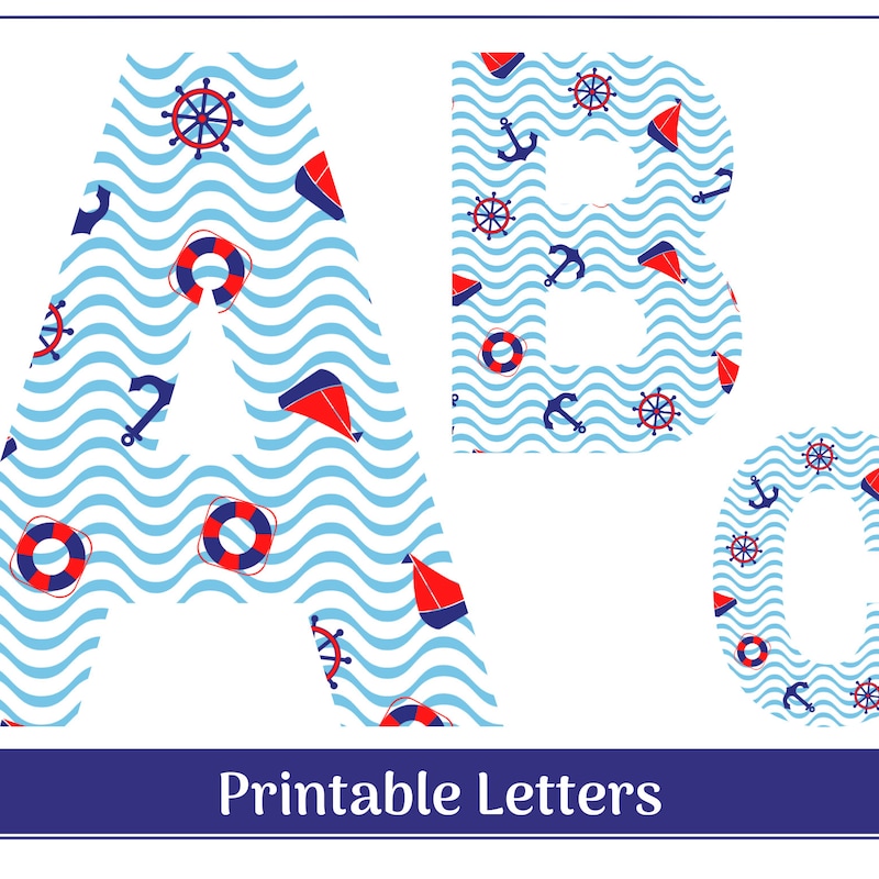 Nautical Letters - Etsy