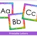 Rainbow Glitter Monthly Calendar Headers and Numbers | Instant Digital ...
