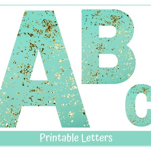 Alphabet Letters A-Z, Numbers 0-9 | Printable Banner, Bulletin Board ...