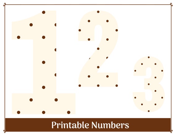 Polk A Dot Number 1 Clip Art