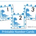 Dinosaur Themed Classroom Number Cards Printable Numbers - Etsy