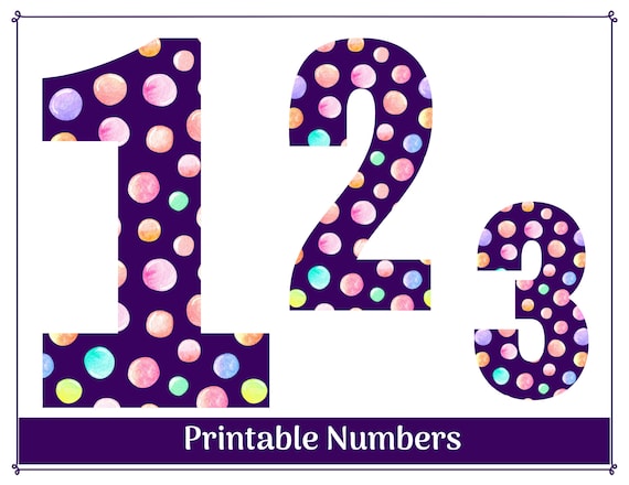 Small Round Numbers 0 9