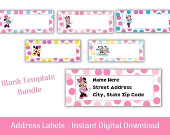 Disney Return Address Labels CUSTOMIZABLE Disney Princess Mailing ...