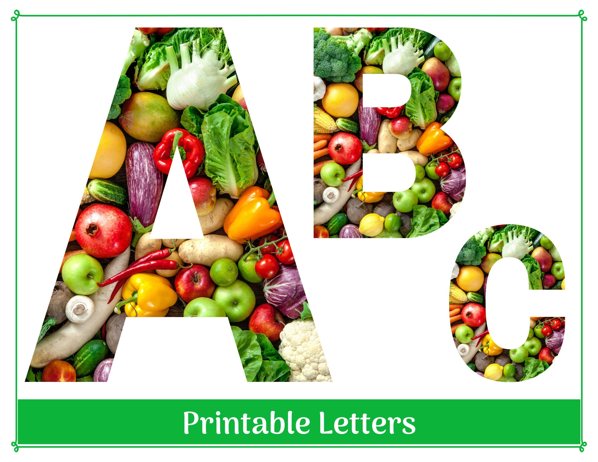 Vegetable Letters Clip Art 26+ Thousand Vegetable Alphabet